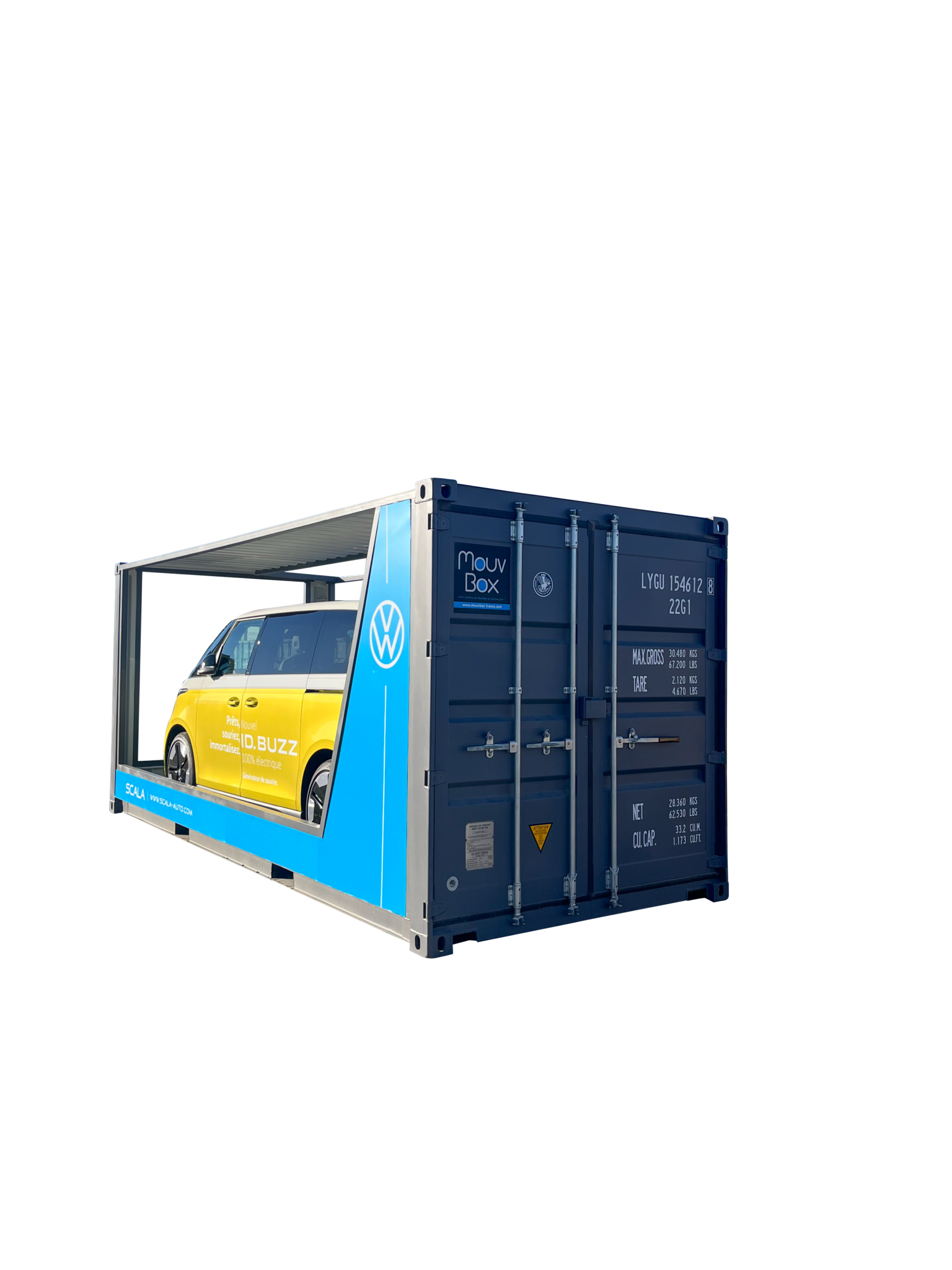 Container aménagé Car Box 20 pieds / Conteneur voiture | MOUVBOX FRANCE